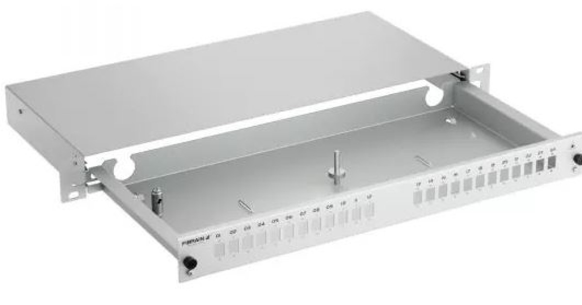 Panel, optički, za 24xDSC/QDLC spojnika, bez kaseta i spojnika, 19"-1U ...